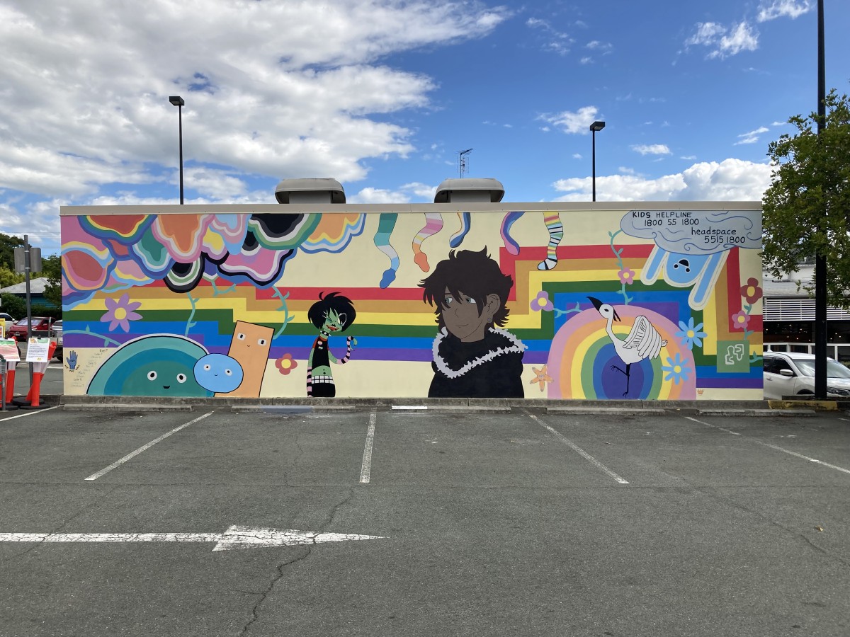 Hit the wall mural to uplift the Beaudesert community