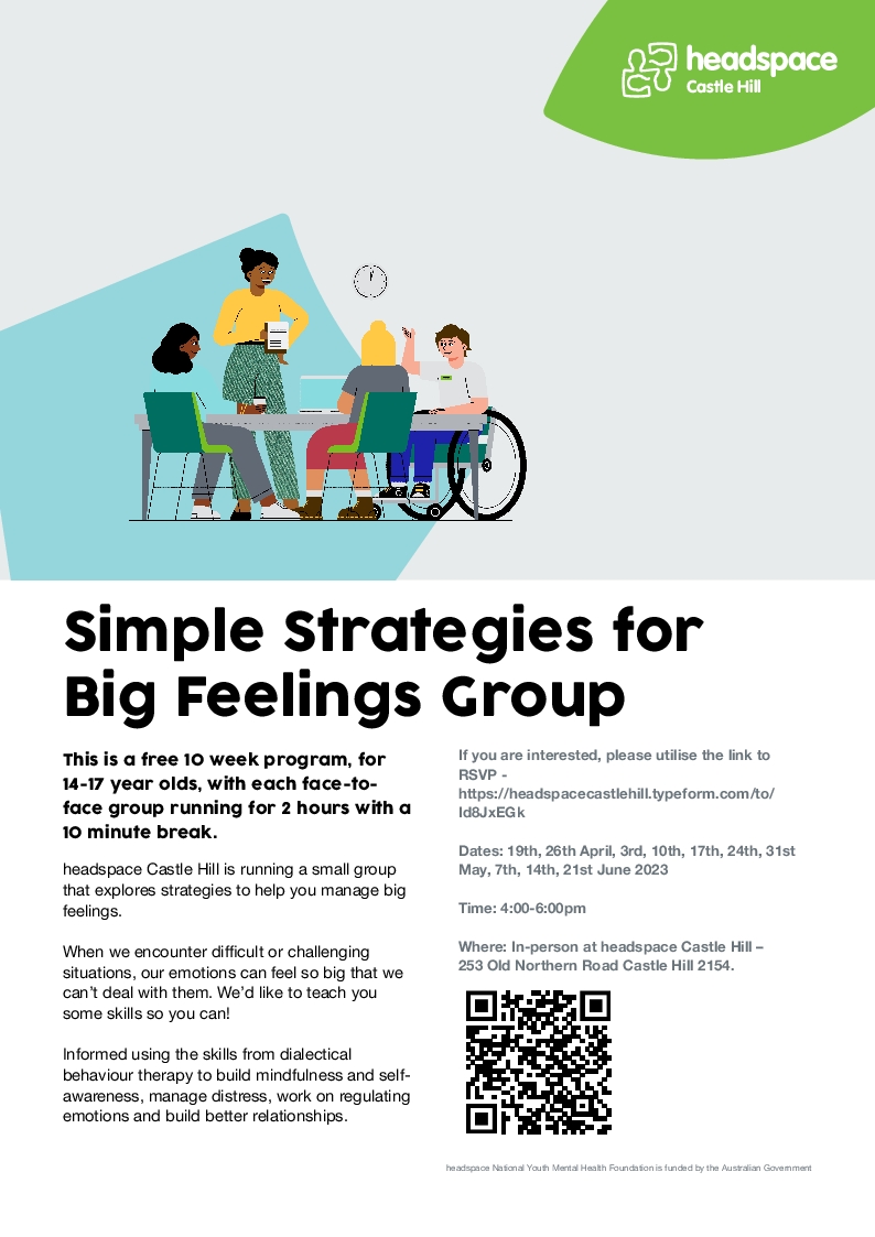 Simple Strategies for Big Feelings Group