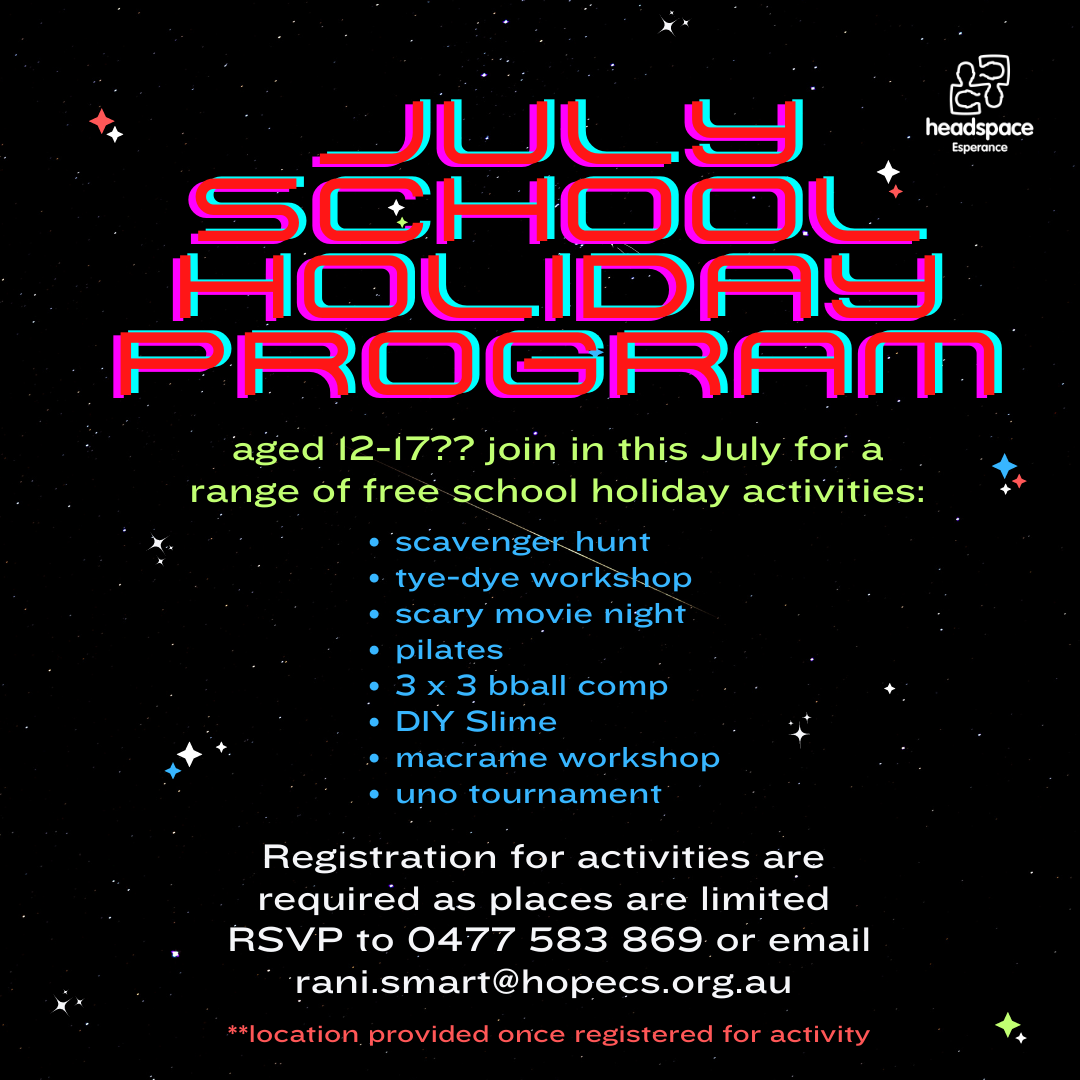 July School Holiday Program 2023