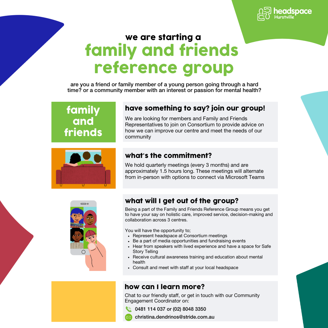 Join our Family and Friends Reference Group!