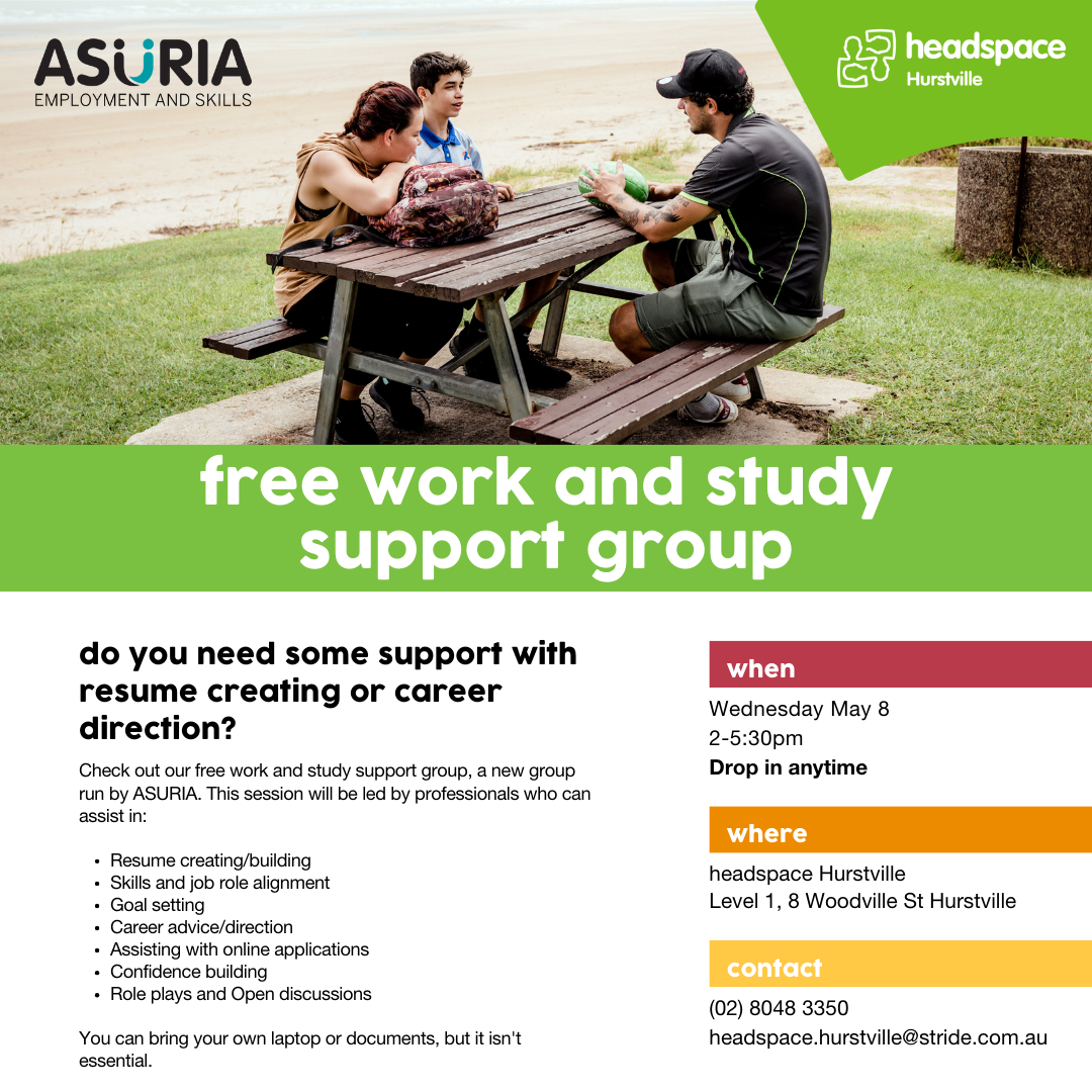 Free Work and Study Support Group